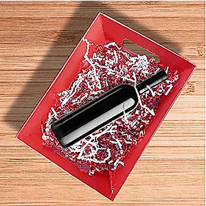 [5 Pk] 10x12” Red Large Big Basket for Gifts Empty, Basket Bags, Red Pull Bows, Crinkle Cut Paper Shred Filler| Bulk DIY Gift Set Kit| Valentines, Christmas, Easter, Wedding, Wine| Gift to Impress-UMP