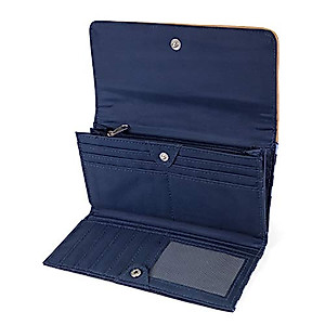 Nautica womens The Perfect Carry All Money Manager Wallet Oraganizer with RFID Blocking , Sky, One Size US