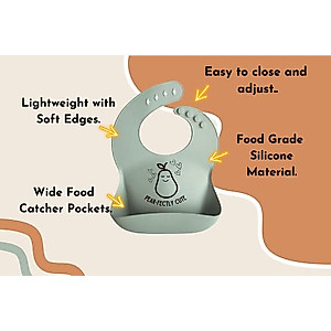 Silicon baby bibs (Green)