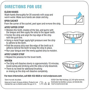 LumiSmiles Teeth Whitening Strips, Dissolving Professional Whitening Strips, 14 Treatments 28 Strips Formulated with 10% Hydrogen Peroxide. from The Makers of Lumineers