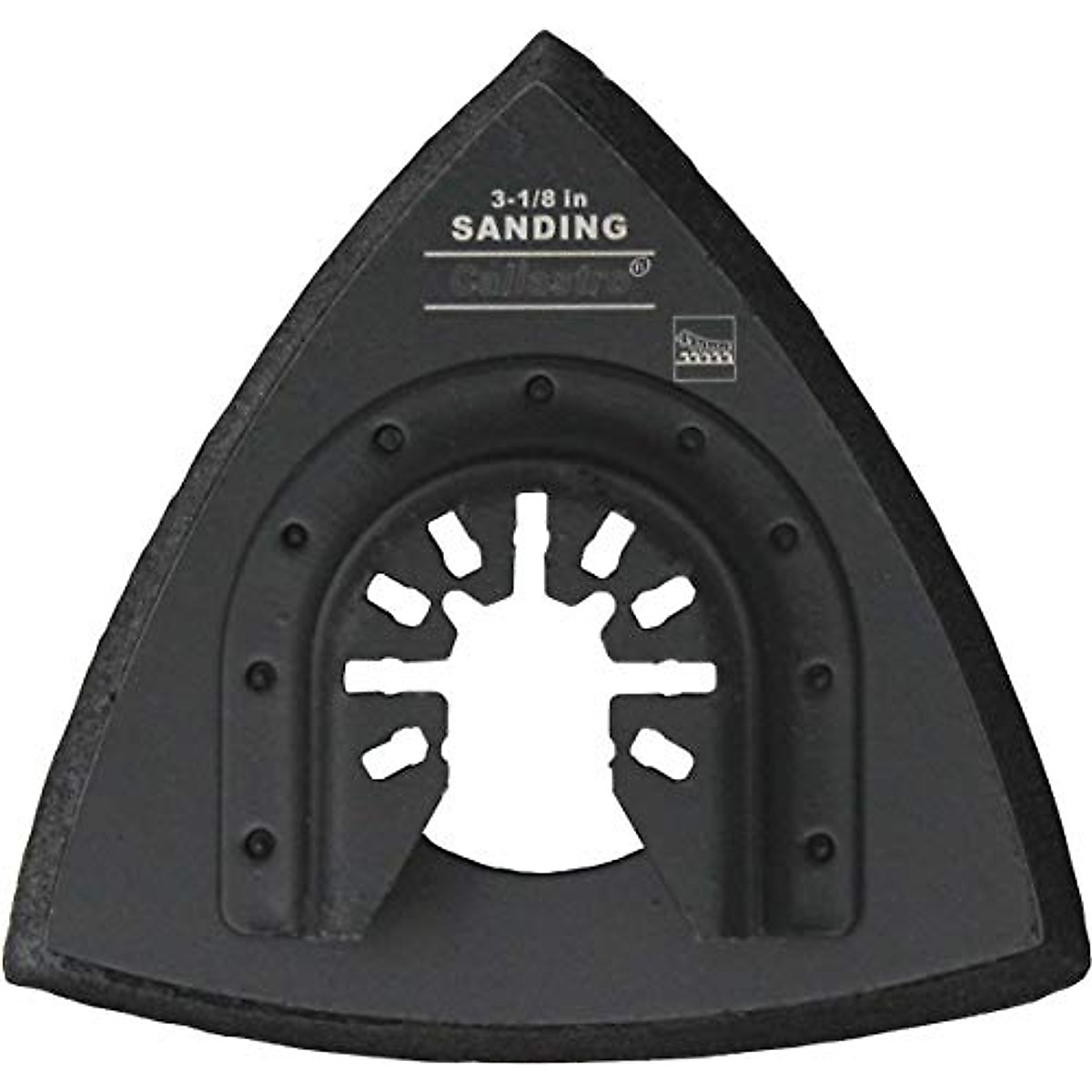 Triangle Sanding Pads for Oscillating Multitool with Universal Quick-Release - 3 Pack of 3-1/8 Inch Sander Pads for Hook & Loop Sandpaper- Caliastro