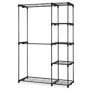 Whitmor Deluxe Double Rod Freestanding Closet Heavy Duty Storage Organizer