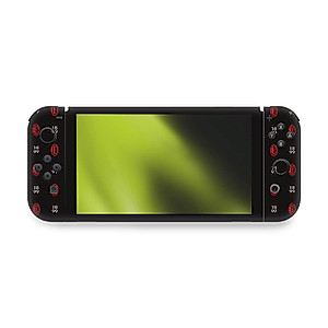 Head Case Designs Officially Licensed AC Milan Pattern Logo Art Vinyl Sticker Gaming Skin Decal Cover Compatible With Nintendo Switch OLED Bundle