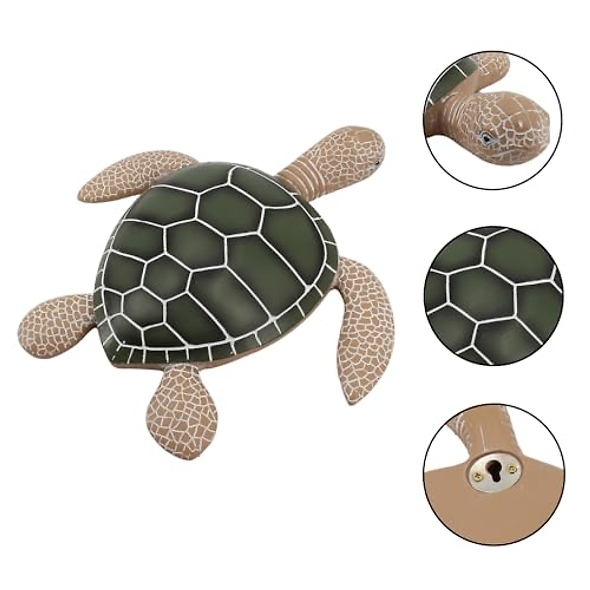 ALIWINER Sea Turtle Decor, Tabletop and Wall Turtle Decor, Turtle Crafts Sea Turtle Figurines for Home Office Decorations Home Gift Collection