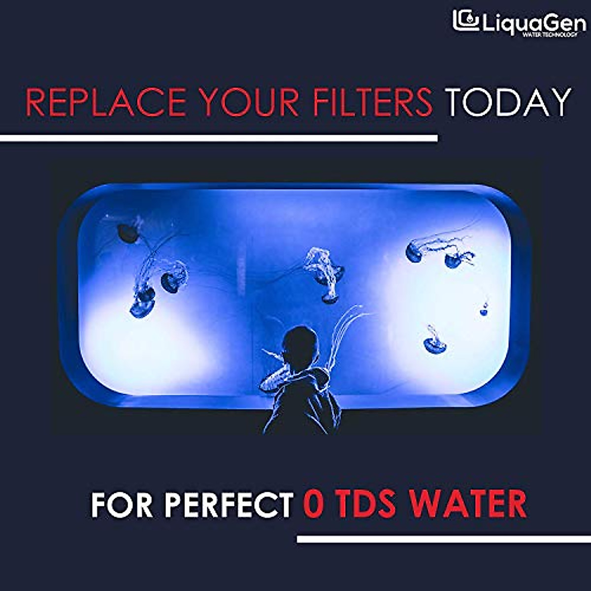 LiquaGen 6-Stage RODI Filter Kit for Aquarium Water Purification