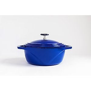 Lodge USA Enamel Dutch Oven, 6 qt., Blue