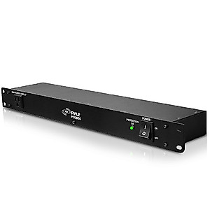 Pyle Pro Audio Rack Mount Pre-Amplifier System Bundle - Bluetooth Receiver, Power Strip Surge Protector