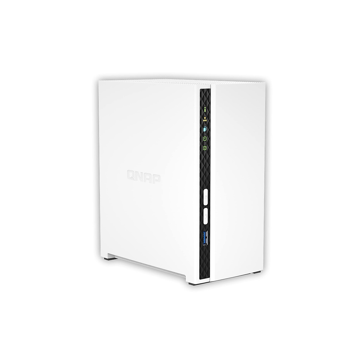 QNAP 2 Bay Home NAS with 4TB Storage Capacity, Preconfigured RAID 1 Seagate IronWolf Drives Bundle, with 1GbE Ports (TS-233-24S-US)