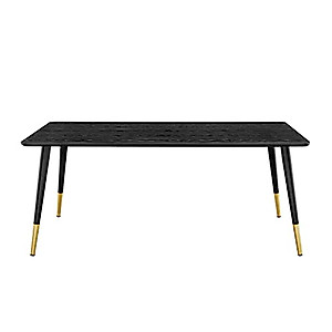 Modway Vigor Rectangular Dining Table, Black