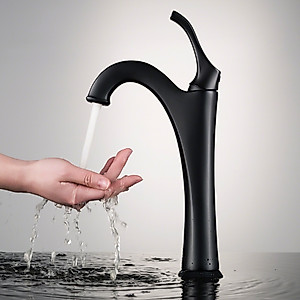 Kraus KVF-1200MB Arlo Bathroom Faucet, Matte Black