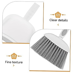 IMIKEYA 1 Set Mini Broom Dustpan Freezer Keyboard Broom Stuff Detail Pans Wipes Mop Sink Bucket Brush Broom Spray Blinds Table Top Brush Desktop Broom Vacuum Broom Pet Sweeping Wok Pp