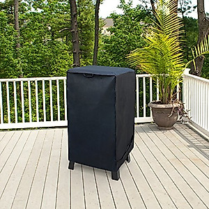 SunPatio 40 Inch Electric Smoker Cover, Heavy Duty Waterproof Vertical Smoker Propane Grill Cover, Compatible for Masterbuilt, Smoke Hollow, Pit Boss Square BBQ Smoker and More, 23" W x 17" D x 39" H
