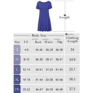 KORSIS Summer Dresses for Women Purple Gray X-Large Casual T Shirt Dresses Short Sleeve Swing Flowy Ladies Beach Vacation Sundress with Pockets