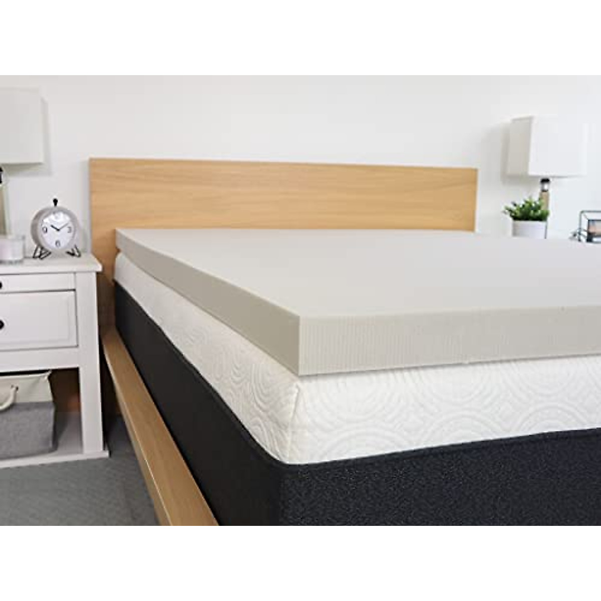 I Love Pillow Copper Gel Infused Breathable Supportive Conforming Memory Foam Mattress Bed Topper, 58.50" x 78.50" x 2.50", Queen