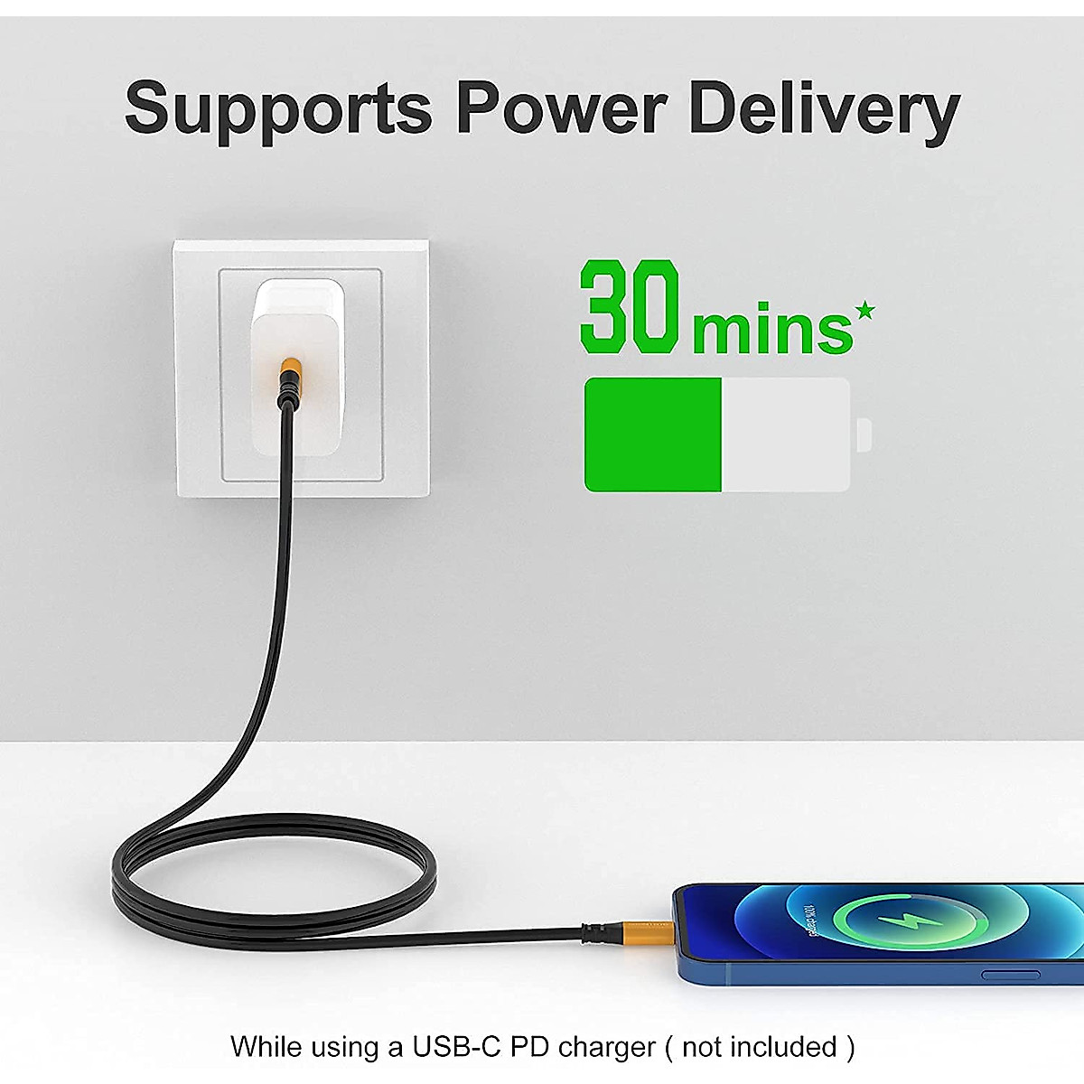 iPhone Charger 10 ft,3-Pack Extra Long Lightning Cable [Apple MFi Certified] iPhone Charger Cord 10 Foot Fast Charging for iPhone 13 12 11 Pro Max X XS XR/8 Plus/7 Plus/6/6s Plus/5s /5c/iPad Mini Air