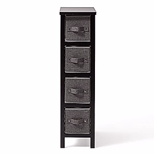 Edenbrook 4 Drawer Storage Organizer - Organization and Storage - Room Organization - Charcoal/Black Storage Drawers