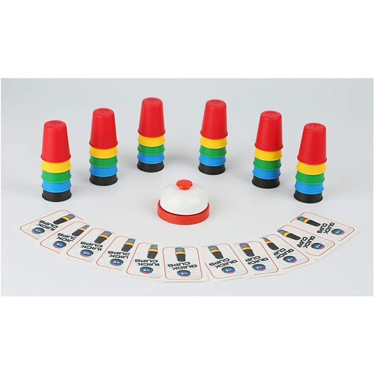 LANDOR Quick Cups, Quick Cups Games for Kids,Classic Stacking Cup Game for Kids Flying Stack Cup Parent-Child Interactive Game with 24 Picture Cards, 30 Cups