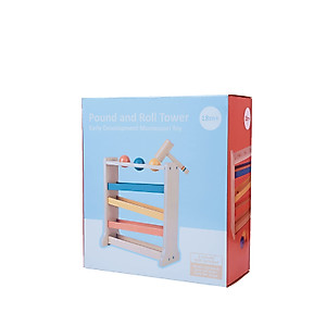 Twefex Montessori Ball Tracker, Award Winning Durable Pound A Ball Drop Toy, Early Developmental Montessori Toys, Wooden Toys for Toddlers 1-3 Year Old - Great Birthday Gift