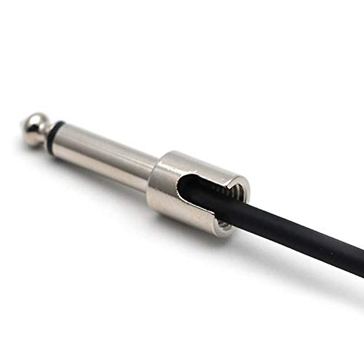 SAPHUE Guitar Patch Cable Guitar Bass Effect Pedal Cables, Solderless Pedalboard Cable Kit,10ft Cable 10 Tip Connectors Solderless Make 5 DIY Custom Patch Cables(Straight Plugs Solderless Kits)