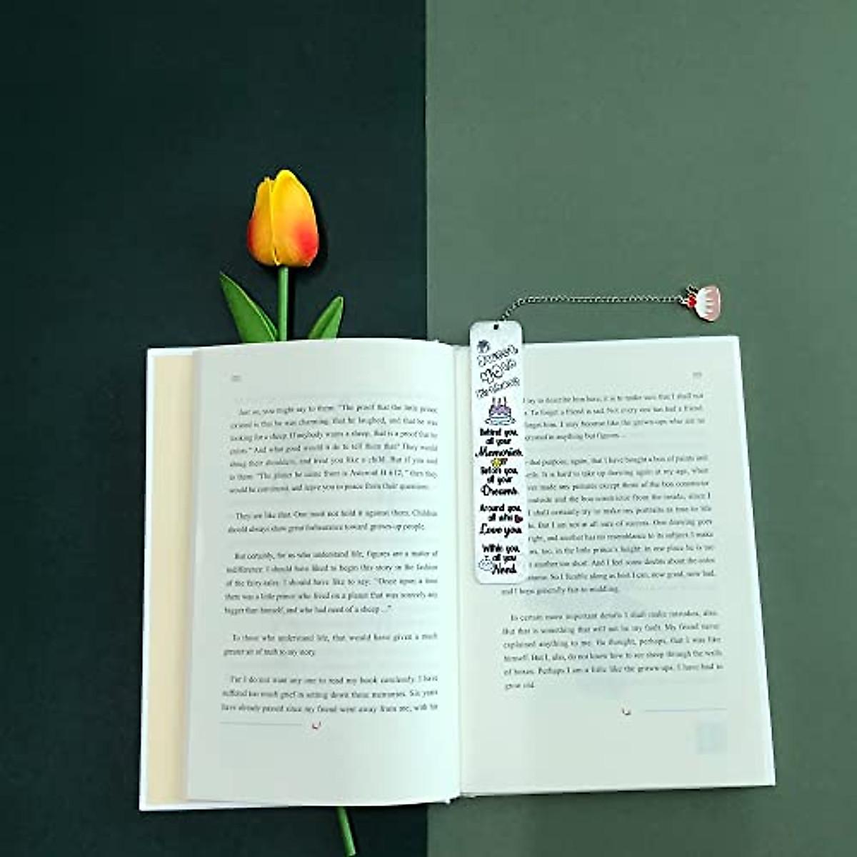 Bookmarks 40th Birthday Gifts Appreciate Dad Mom Best Regards Happy Birthday Present Personalized Book Lover Birth Day Best Wishes Keepsakes for Aunty Uncle Grandpa Grandma Friends Bestie (40th)