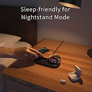 Wireless Charging Station, Dual Wireless Charger for Samsung Galaxy Watch 4/3 Active2/1,Fast Wireless Charging Pad for Samsung Galaxy Z Flip4/3 Fold 4/3 S22/Ultra/+/S21/Note 20/10 Buds2 Pro(Adapter)