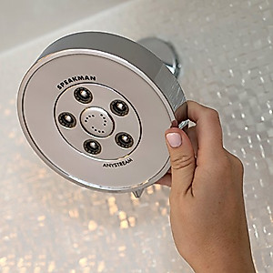Speakman S-3010 Neo Anystream High Pressure Adjustable 2.5 GPM Shower Head, Polished Chrome