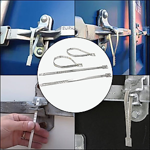 QZATTCAEN 100pc Metal Truck Seals Metal Trailer Seals Security Seals Tamper Evident Seal Metal Container Seal Steel Seals Shipping Seals Numbered Sequentially