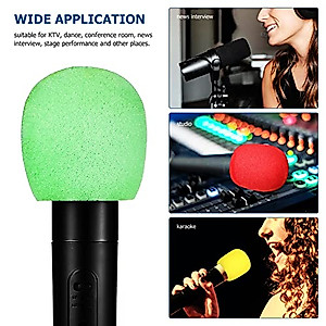 Abaodam Sponge Filter Dj Headphones 64 Pack Foam Microphone Windscreen Microphone Sponge Mini Foam Cover Shield Protection for Variety of Headset Microphone Sponge Filter Dj Headphones