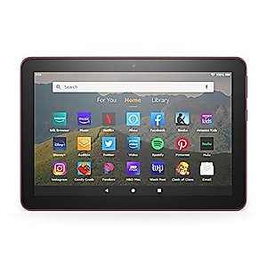 Certified Refurbished Fire HD 8 tablet, 8" HD display, 32 GB, (2020 release), designed for portable entertainment, Plum