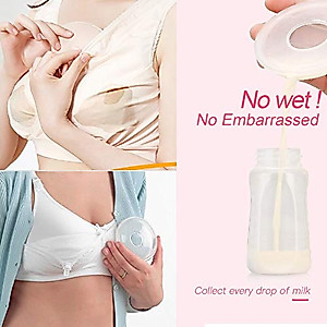 Breast Shells, Milk Saver, Nursing Cups, Nursing Moms to Ease Nipple Pain, BPA-Free and Reusable, Collect Breast Milk Leak (Pack of 2)