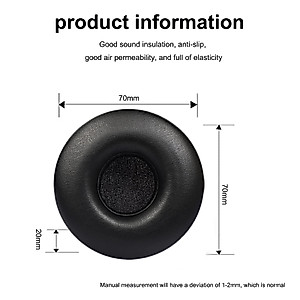Replacement Earpads Ear Pads Ear Cushion Cover Compatible with JBL Synchros E40BT E40 T450 Headphones (Black)