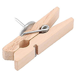 Mini Natural Wooden Clothespins, Clothes Pins Wood for Hanging Clothes Photo Paper Peg Pin Craft Clips Wooden Clothespins for Crafts and Hanging Clothes