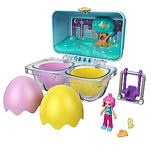 PoIIy Pocket Polly Pocket Mystery Surprise Egg Carton - Blue Nighttime Cityscape Theme
