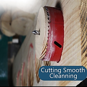 PLG2SUPT 6” HSS Bi Metal Hole Saw Cutter for Wood Drywall Plastic Aluminum Mild Steel Iron Metal Stainless Steel Heavy Duty Hole Saw Bit with Arbor