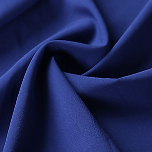 SHERWAY 9.5 Feet x 10 Feet Royal Blue Photography Backdrop Drapes, Smooth Polyester Window Curtain for Wedding Ceremony Party Decoration (10% Transparency)