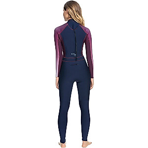 Roxy Womens 3/2 Roxy Rise Collection Back Zip GBS Wetsuit - Navy Nights/Red Plum/Garnet | 4