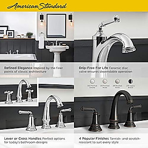 American Standard 7052207.002 Delancey Centerset Bathroom Faucet with Pop-Up Drain, Polished Chrome