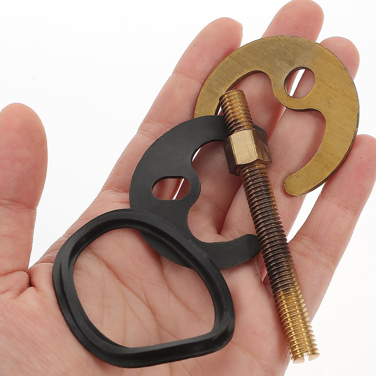 DOITOOL Faucet Fixing Bracket 1 Set Faucet Mounting Nut and Washer Faucet Lock Nut Faucet Mounting Kit Stainless Steel Kitchen Faucet Fastener Accessories for Kitchen Tap Sink Replacement Repair