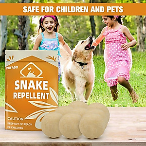 Pufado Snake Repellent for Yard Powerful, Keep Snake Away Repellent for Outdoors, Snake Repellant for Outdoors Pet Safe, Yard Snake Out Repellant, Snake Deterrent Indoor and Home Effectively-8 Pack