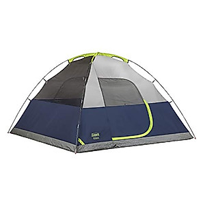 Coleman Sundome Camping Tent, 3 Person, Navy Blue