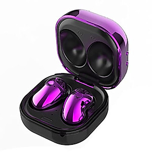 areclern Wireless Headset Bluetooth-compatible5.1 HiFi Sports in-Ear Earphone Non-Delayed for Calling Purple