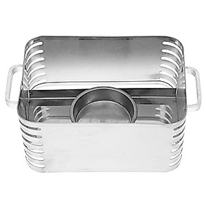 Metal Serving Tray Food Buffet Server Warmer Stove: Portable Stainless Steel Chafing Dishes Trays Countertop Heating for Dinner Indoor Holiday Party Catering Fireplace Grill