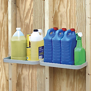 VersaCaddy Between Stud Shelving | Shelving for Garage, Home | Open Wall Shelving That Fits Between Studs | Package of Two Large Shelves