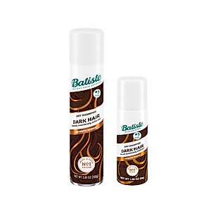 Batiste Dry Shampoo Dark Hair, 3.81 oz. + Mini 1.06 fl. oz.