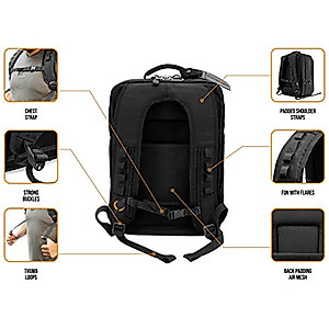 JetPack Remix DJ Backpack for DVS, Mobile, or Club Gig Set, Bag Carry Laptop, Stand, Midi Controller, Tablet, Headphone, Vinyl Records, USB Mobile Devices, Needle Case, Cables, Microphone & More