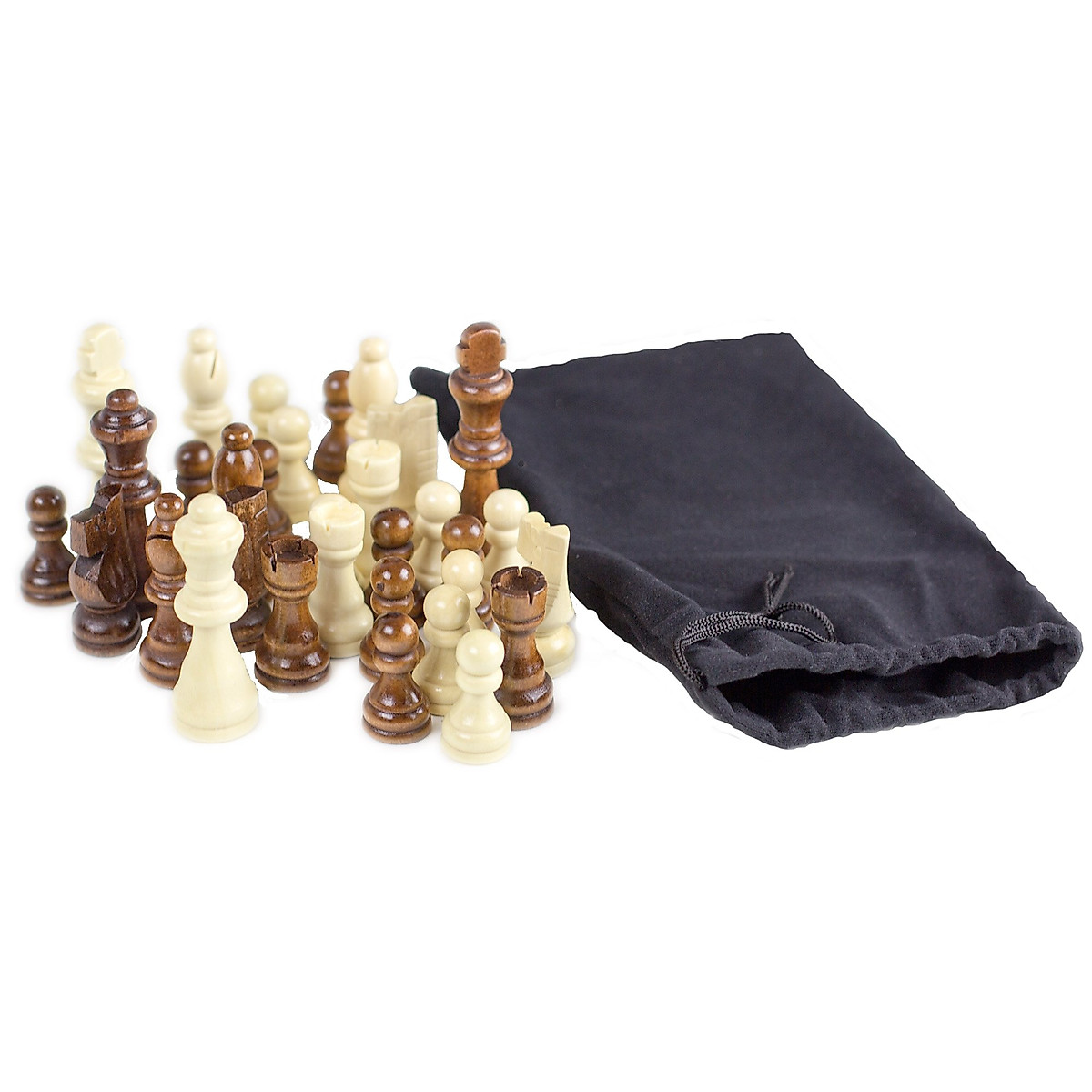 GrowUpSmart Magnetic Chess Pieces, 3 inch King - with Extra Queens