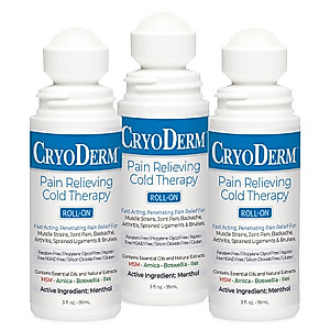 Cryoderm Roll-On 3-Pack, 3 Fl Oz (Pack of 3)