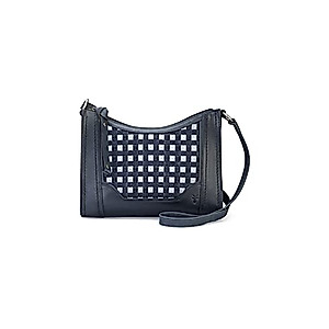 Frye Womens Melissa Denim Zip Crossbody Bag, Navy, One Size US