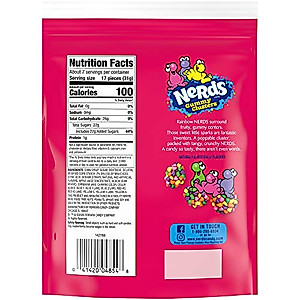 Nerds Rainbow Gummy Clusters Candy - Resealable 8 Ounce Bag |Easter Gift Basket Candy| Easter Egg Filler