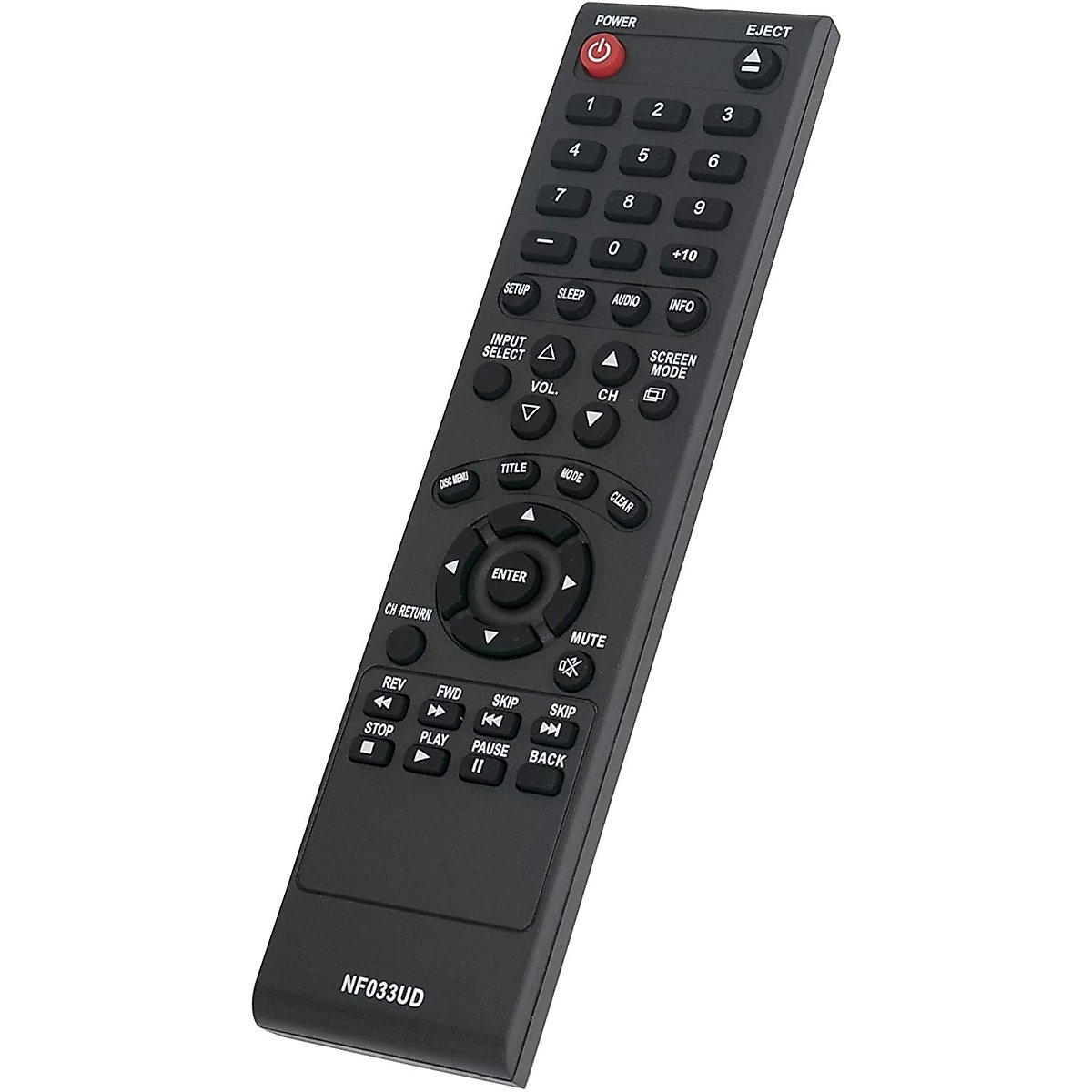 New NF033UD Replaced Remote Applicable for Sylvania Emerson TV DVD Player LD190SS1 LD190SS2 LD195SSX LD320SS1 LD320SS2 LD320SSX LD370SSX LD190EM1 LD190EM2 LD260EM2 LD320EM2 A9DF1UH